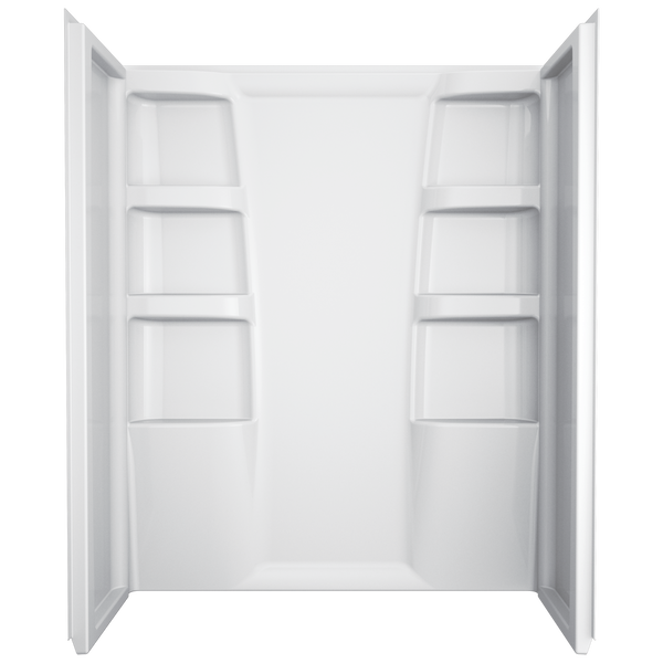 ProCrylic 60 in. x 30 in. Shower Surround in High Gloss White B67513 ...