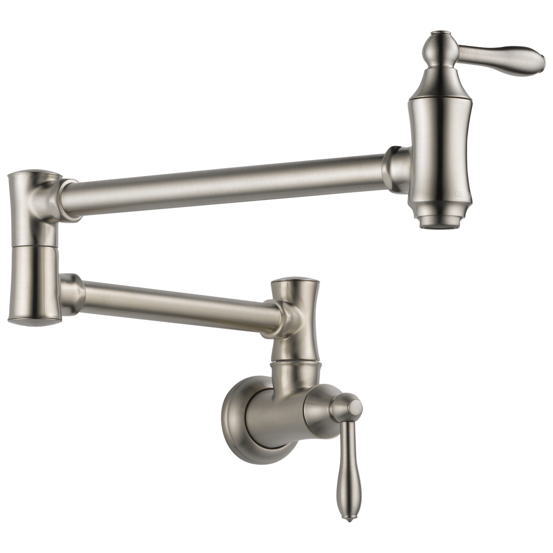 Traditional Wall Mount Pot Filler in Stainless 1177LF-SS | Delta Faucet