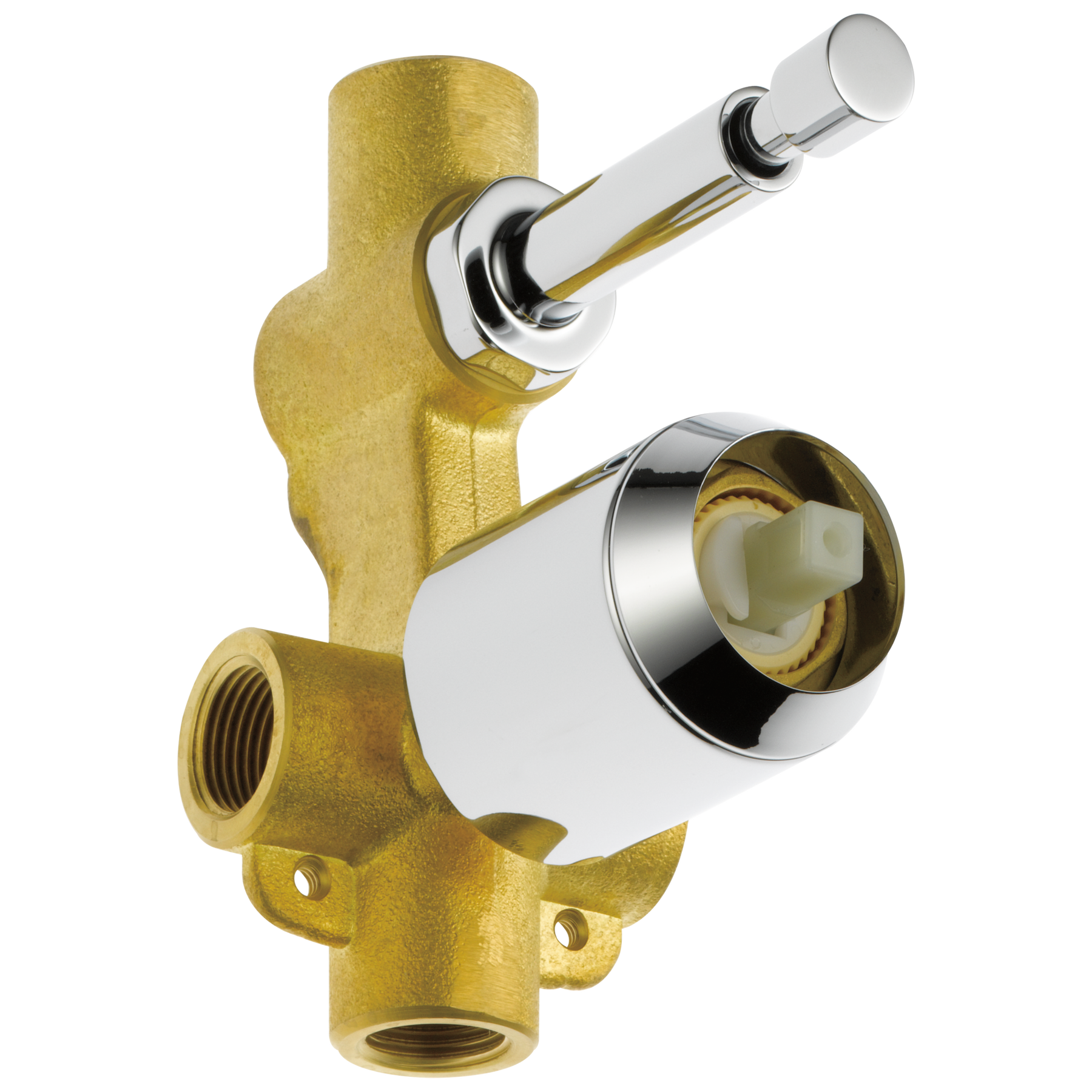 Rough-in w/ push button diverter in Matte Black R85300-BL | Delta Faucet