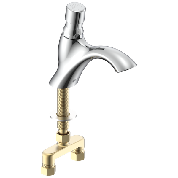 Single Hole Metering Slow-Close Lavatory Faucet in Chrome 87T110 ...