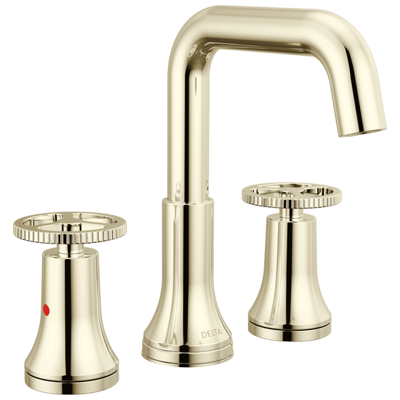 Two Handle Widespread Bathroom Faucet in Polished Nickel 35547-PNMPU-DST | Delta Faucet