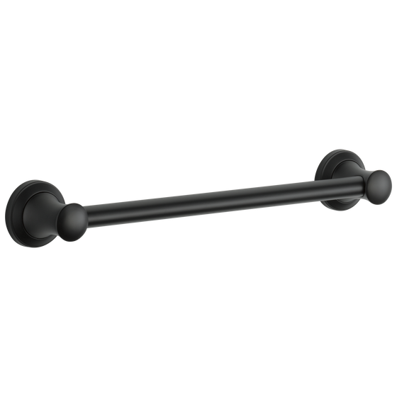 18" Transitional Decorative Grab Bar (Recertified) in Matte Black 41718 ...