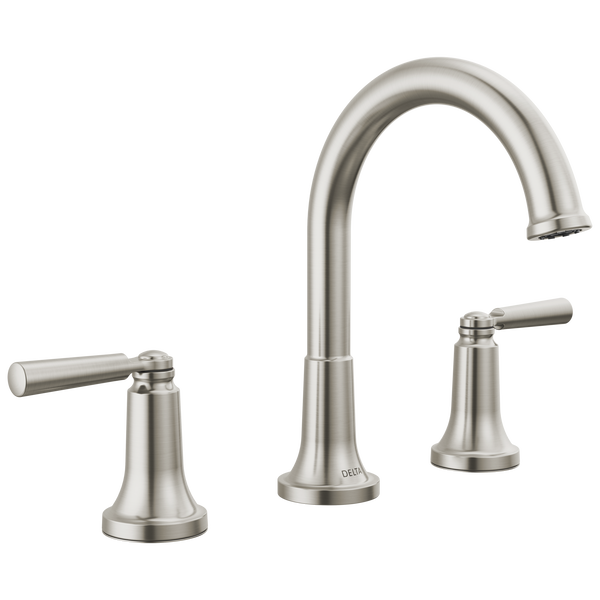 Two Handle Widespread Bathroom Faucet in Stainless 3535-SSMPU-DST | Delta Faucet