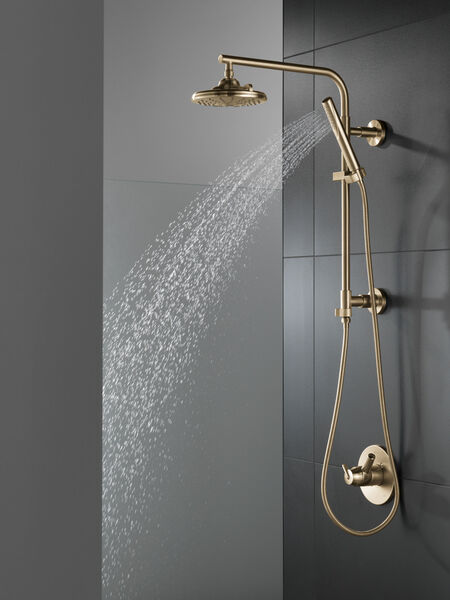Emerge® 18" Round Shower Column in Lumicoat® Champagne Bronze 58810-CZ ...