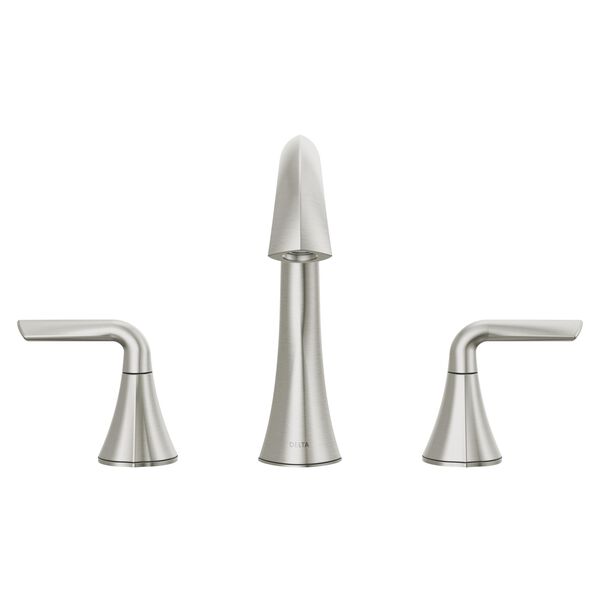 Two Handle Widespread Bathroom Faucet (Recertified) in Spotshield Brushed Nickel 35847LF-SP-R ...