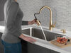 Pull-Down Kitchen Faucet 1L w/Soap (Recertified) in Champagne Bronze ...