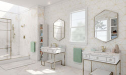 Two Handle Widespread Bathroom Faucet in Polished Nickel 3599LF-PNMPU ...