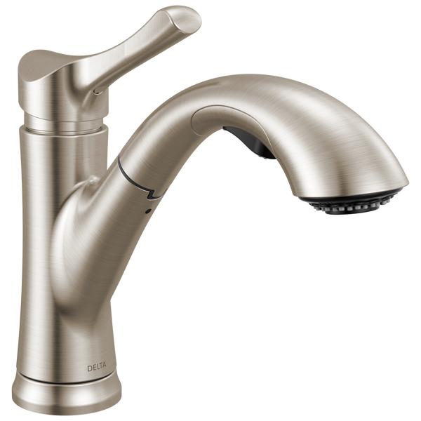 Single Handle Pull-Out Kitchen Faucet in Stainless 16700-SS-DST | Delta ...
