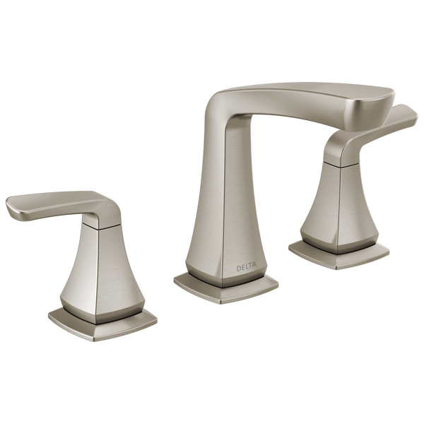 Two Handle Widespread Bathroom Faucet (Recertified) in Spotshield Brushed Nickel 35789LF-SP-R ...
