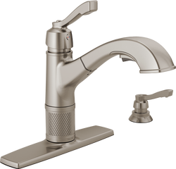 Single Handle Pull-Out Kitchen Faucet (Recertified) in Chrome 4140-DST ...