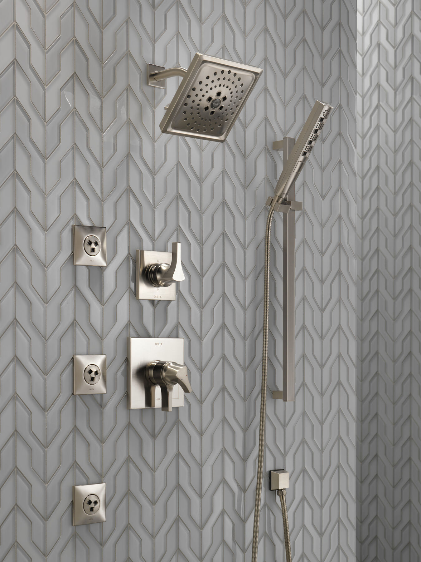 Square Wall Elbow for Hand Shower in Stainless 50570-SS | Delta Faucet