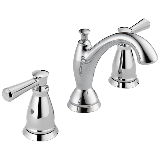 Traditional Two Handle Widespread Bathroom Faucet in Chrome 3593-MPU-DST | Delta Faucet