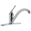 Single Handle Centerset Kitchen Faucet in Chrome 100LF-HDF | Delta Faucet
