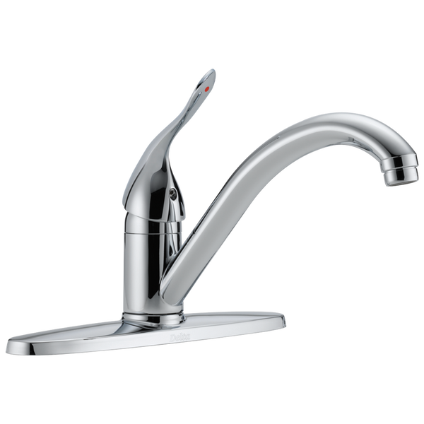 Single Handle Centerset Kitchen Faucet in Chrome 100LF-HDF | Delta Faucet