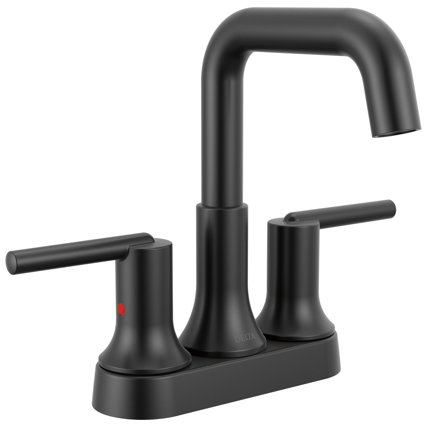 Centerset Bathroom Faucet in Matte Black 2554-BLMPU-DST | Delta Faucet