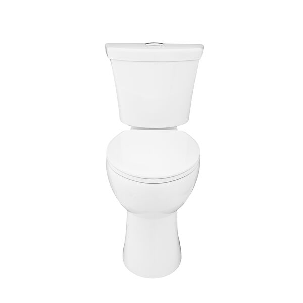 Elongated Dual-Flush Toilet in White C43908D-WH | Delta Faucet