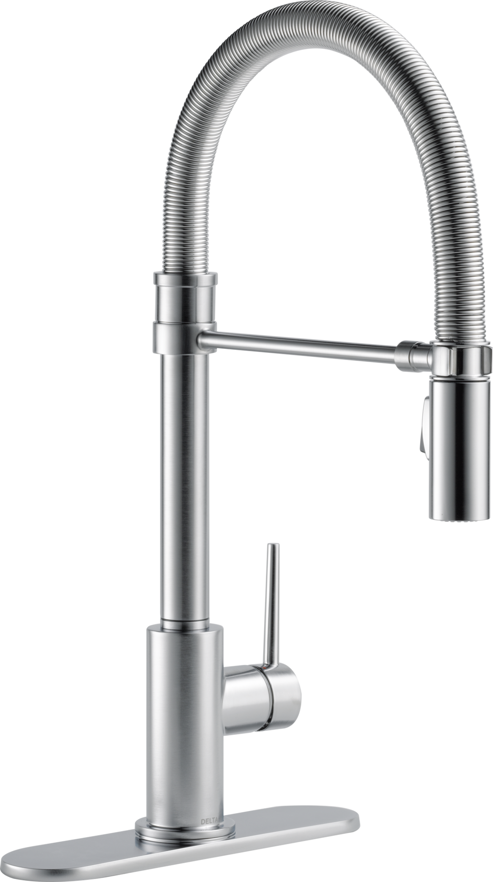 Single-Handle Pull-Down Spring Kitchen Faucet (Recertified) in Arctic ...