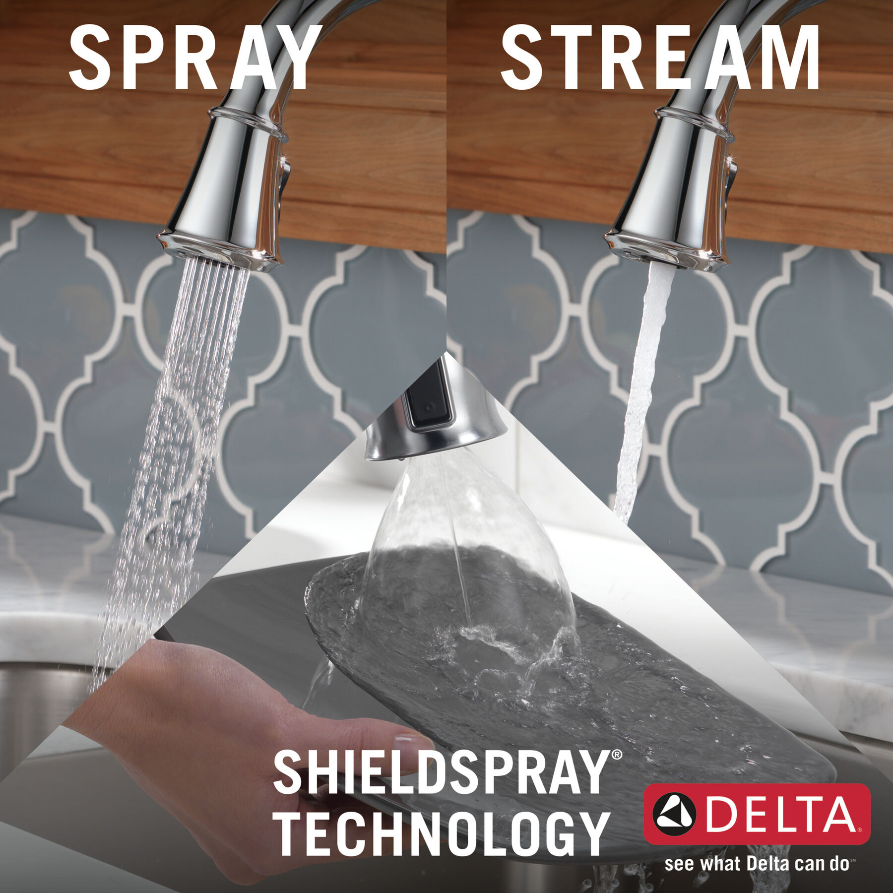 Single Handle Pull-Down Kitchen Faucet with Touch2O® and ShieldSpray ...