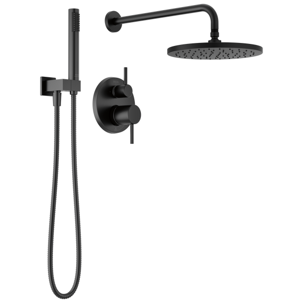 Raincan Shower Rough & Trim w/ HS 1L 14S (Recertified) in Matte Black ...