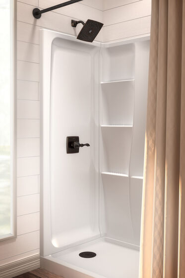 60" x 32" Shower Base - Left Drain in High Gloss White 40094L | Delta ...