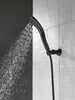 H2O Hand Shower 1.75 GPM Wall-Mount 1S (Recertified) in Matte Black ...