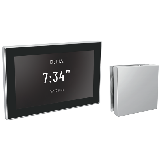 Square Digital Steam Package in Lumicoat® Chrome 5CH-550L-PR | Delta Faucet