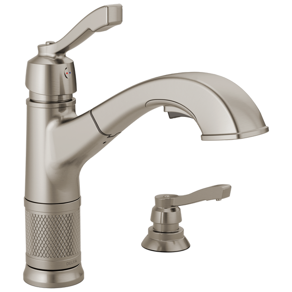 Single Handle Pull-Out Kitchen Faucet (Recertified) in Stainless 16935 ...