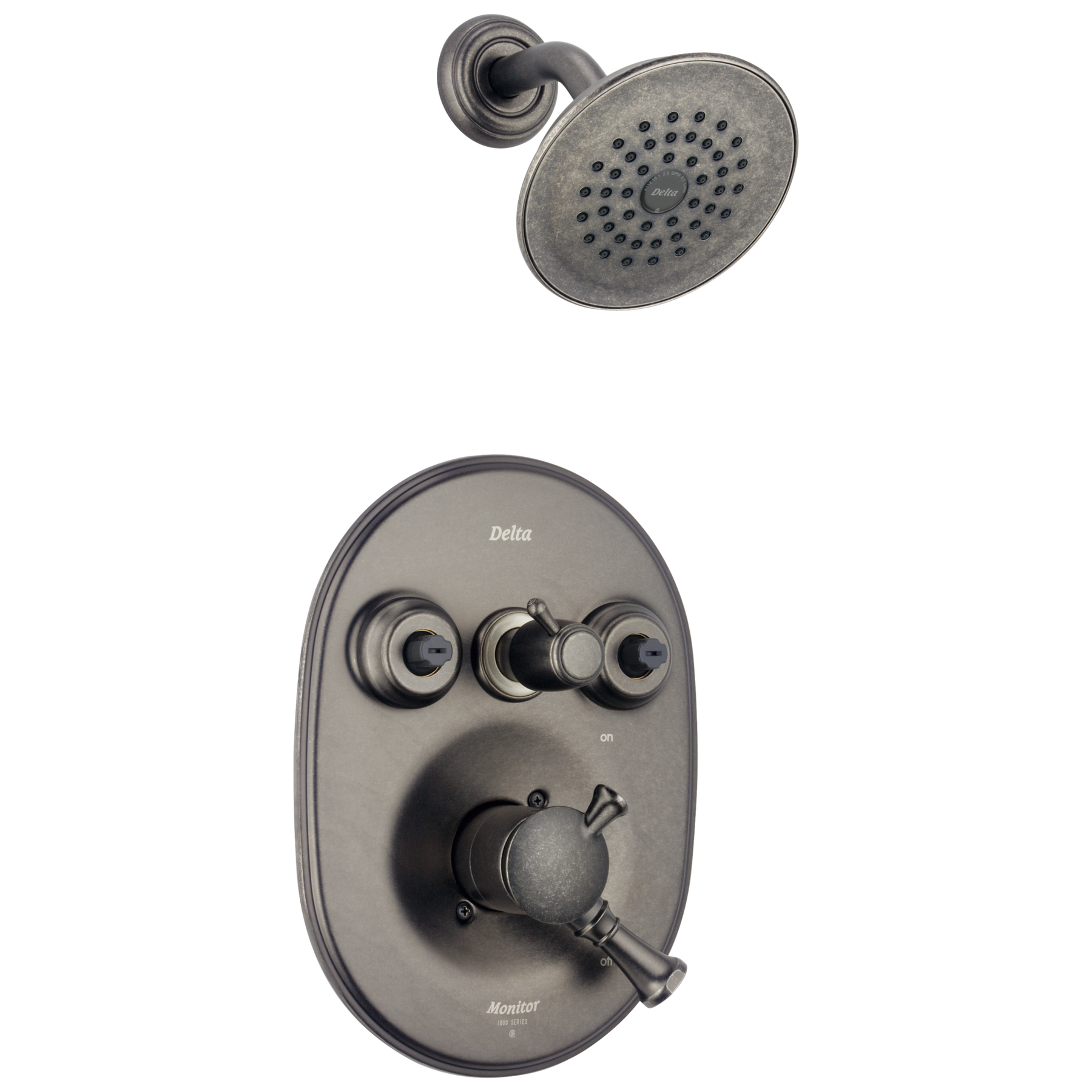Monitor(R) 18 Series Jetted Shower(TM) Trim in Aged Pewter T18240-PTXO ...