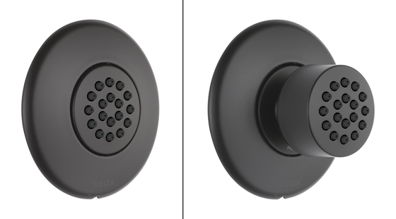 HydraChoice Body Spray Trim Round (Recertified) in Matte Black T50010 ...