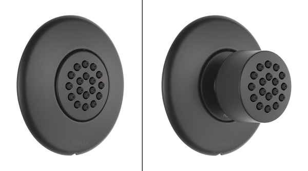 HydraChoice Body Spray Trim Round (Recertified) in Matte Black T50010 ...