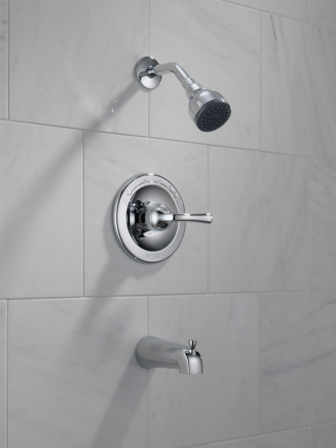 Single Handle Tub and Shower in Chrome B114920 | Delta Faucet