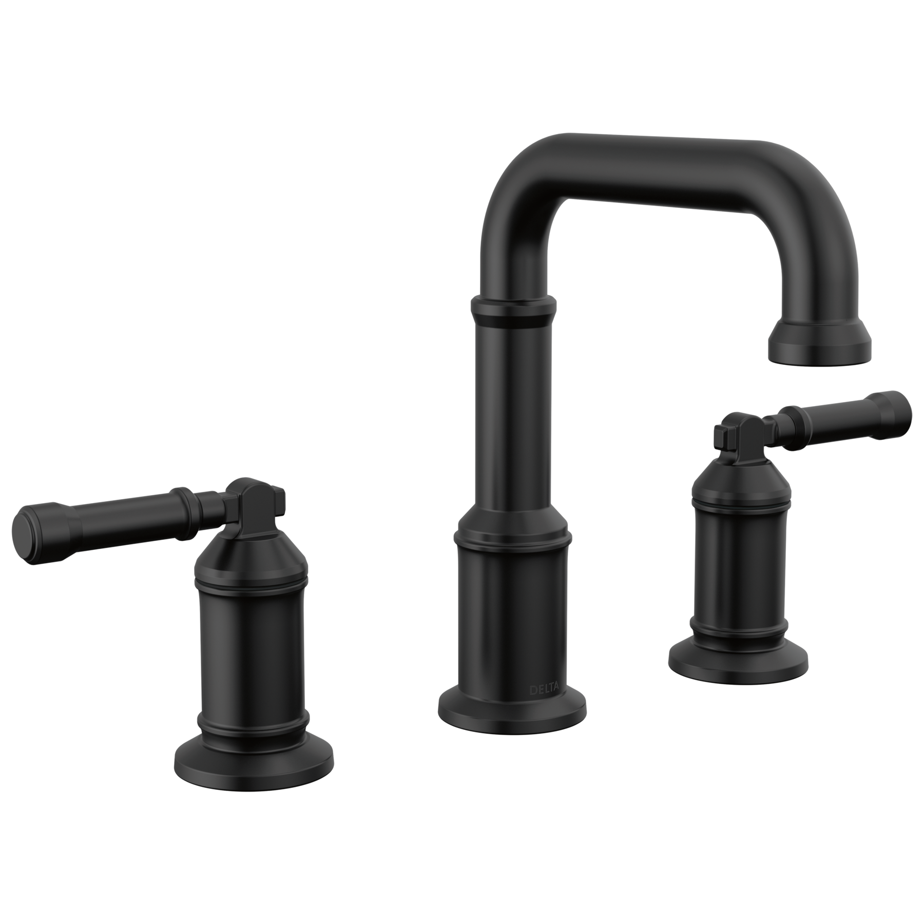 Two Handle Widespread Bathroom Faucet in Matte Black 3584-BL-DST | Delta Faucet