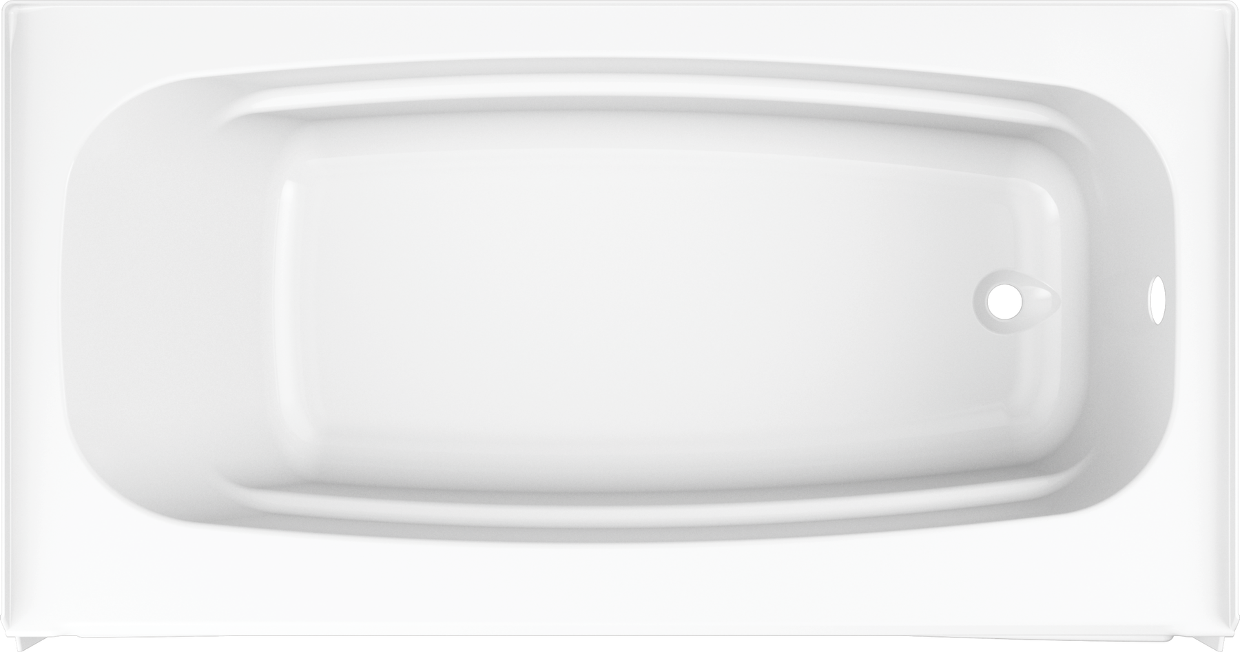 60" x 32" Bathtub Right Drain in High Gloss White B10311-6032R-WH ...