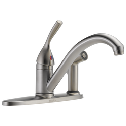 Single Handle Kitchen Faucet in Chrome 100-DST | Delta Faucet