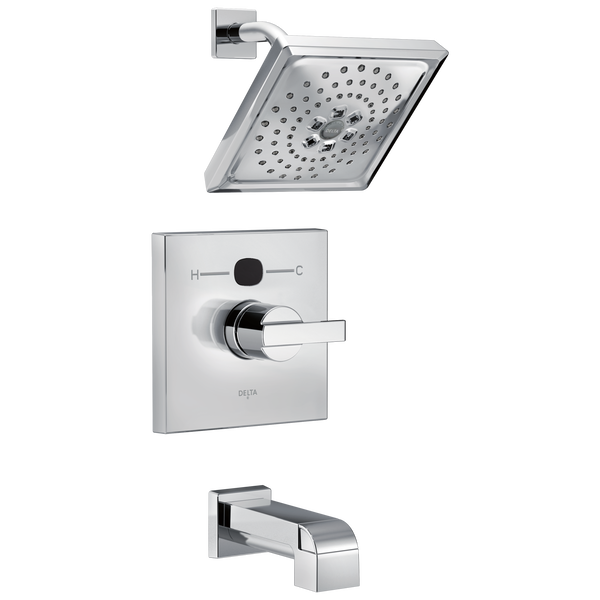 Angular Modern Temp2O® 14 Series Tub & Shower Trim in Chrome T14401-T2O ...