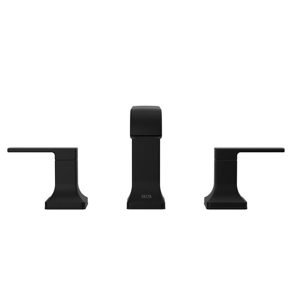 Two Handle Widespread Bathroom Faucet in Matte Black 3539LF-BLMPU | Delta Faucet