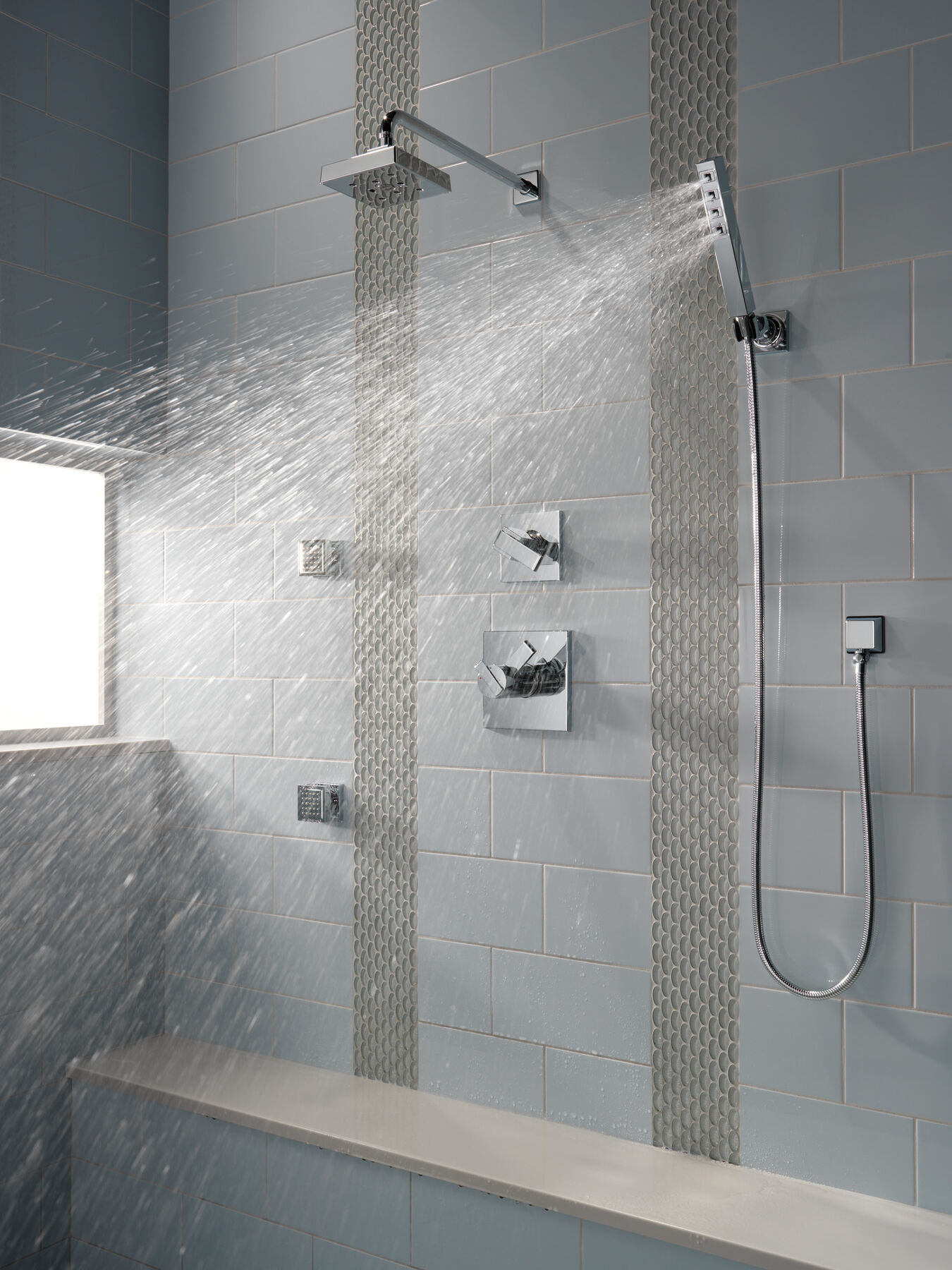 TempAssure® 17T Series H2Okinetic® Shower Trim in Chrome T17T267 ...