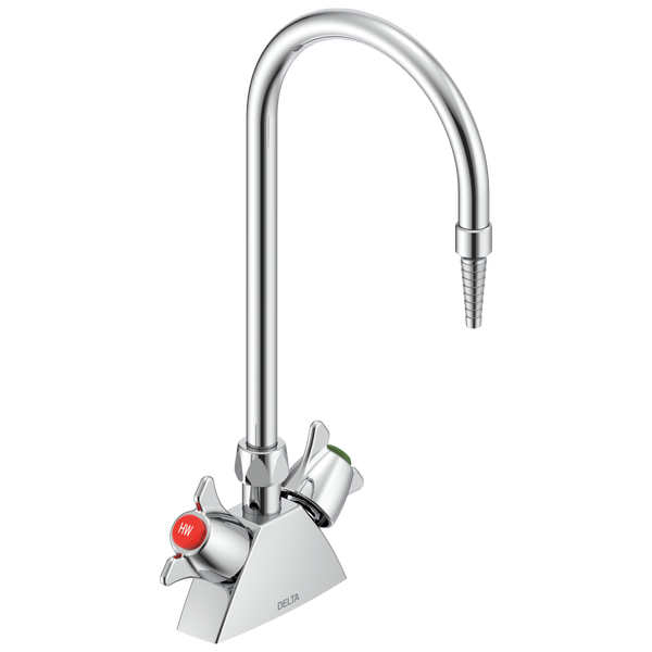 Two Handle Deck-mount Laboratory Mixing Faucet in Chrome W6700 | Delta ...