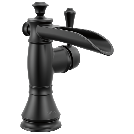 Single Handle Bathroom Faucet in Matte Black 598LF-BLMPU | Delta Faucet