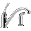 Single Handle Kitchen Faucet with Spray in Chrome 175-DST | Delta Faucet
