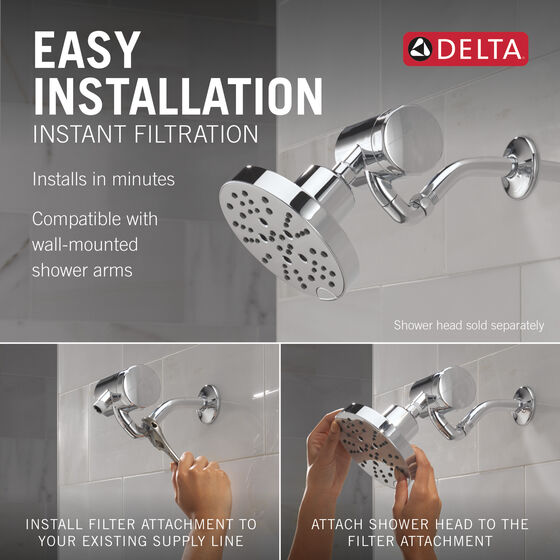 Premium Shower Filter Attachment in Chrome 5SF100 | Delta Faucet