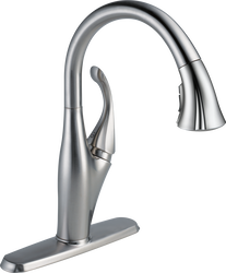 Single Handle Pull-Down Kitchen Faucet (Recertified) in Arctic ...