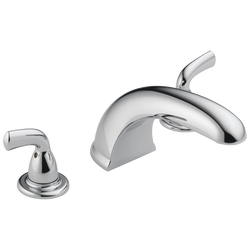 Two Handle Kitchen Faucet with Spray in Chrome B2410LF | Delta Faucet