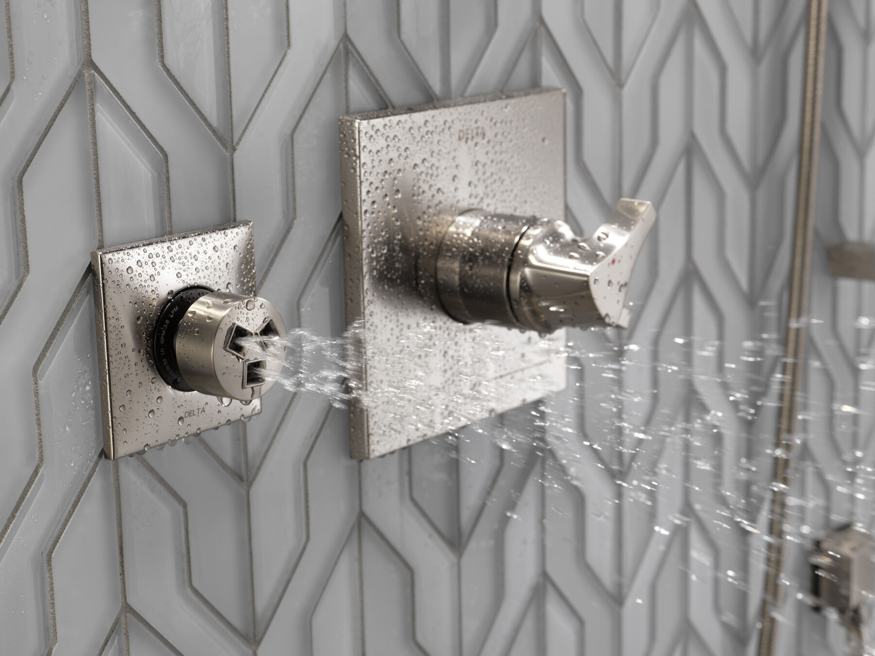 Square Wall Elbow for Hand Shower in Stainless 50570-SS | Delta Faucet