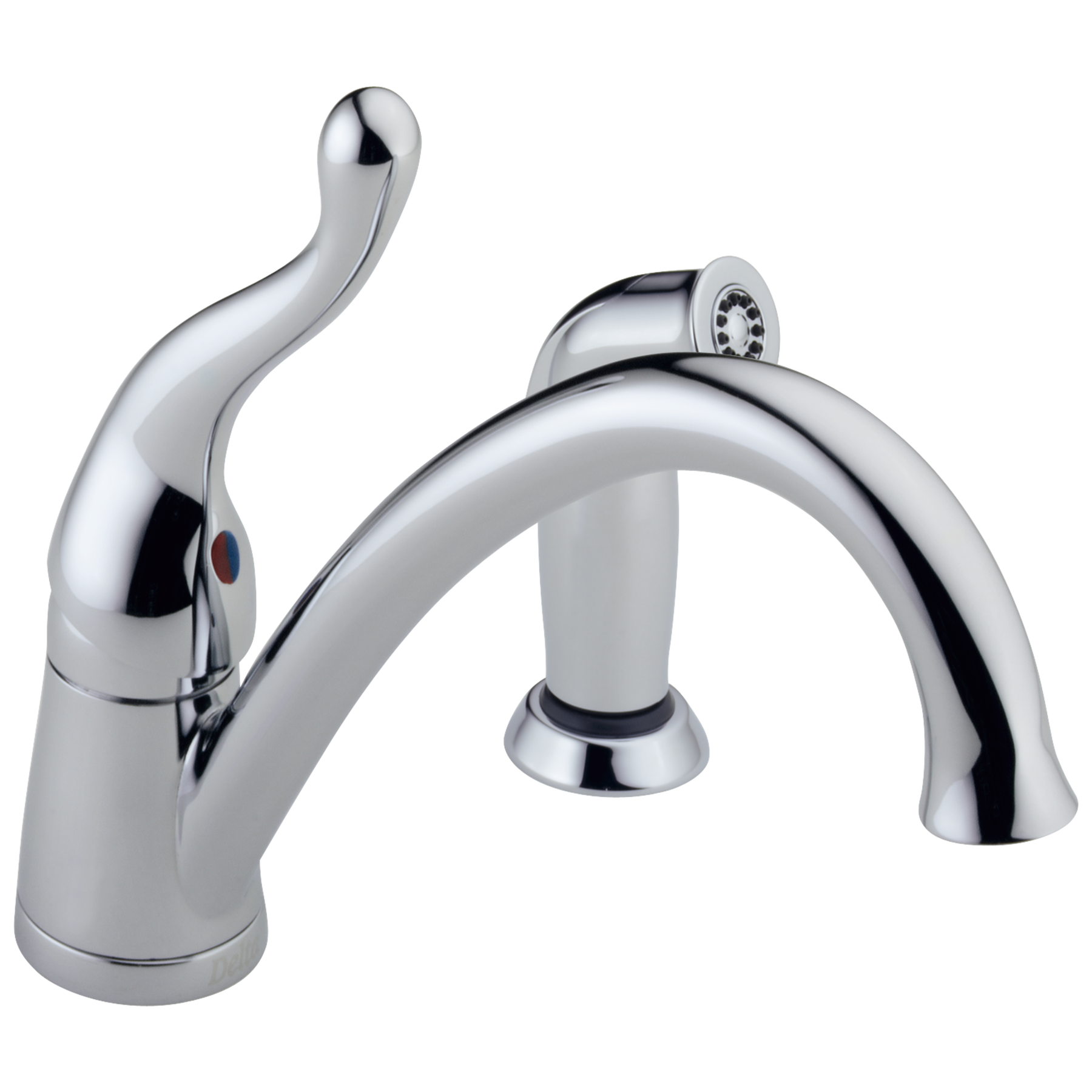 Single Handle Kitchen Faucet in Chrome 417-WF | Delta Faucet