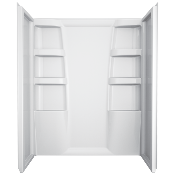 ProCrylic 60 in. x 32 in. Shower Surround in High Gloss White B67513 ...