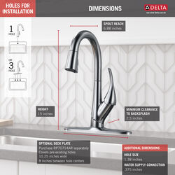 Single Handle Pull-Down Kitchen Faucet with ShieldSpray® Technology in ...