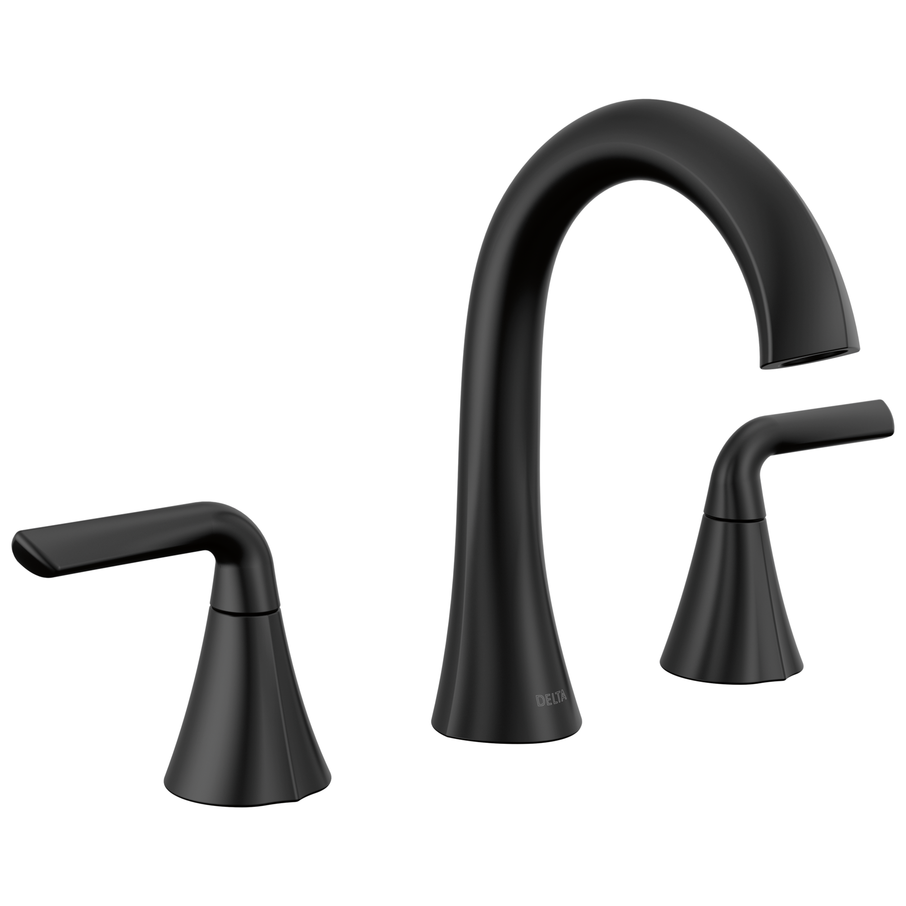 Two Handle Widespread Bathroom Faucet in Matte Black 35847LF-BL | Delta Faucet