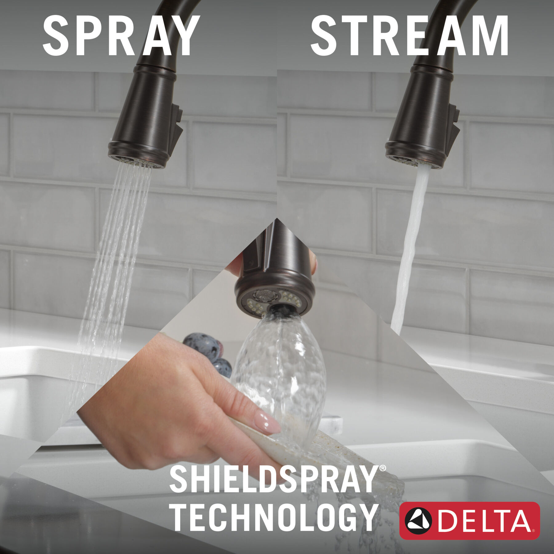 Single Handle Pull-Down Kitchen Faucet with Soap Dispenser and ...