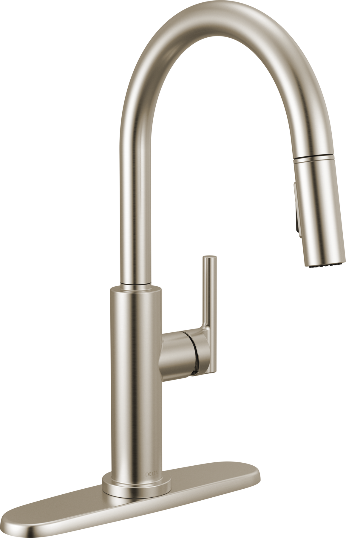 Single Handle Pull-Down Kitchen Faucet in Stainless 19737LF-SS | Delta ...